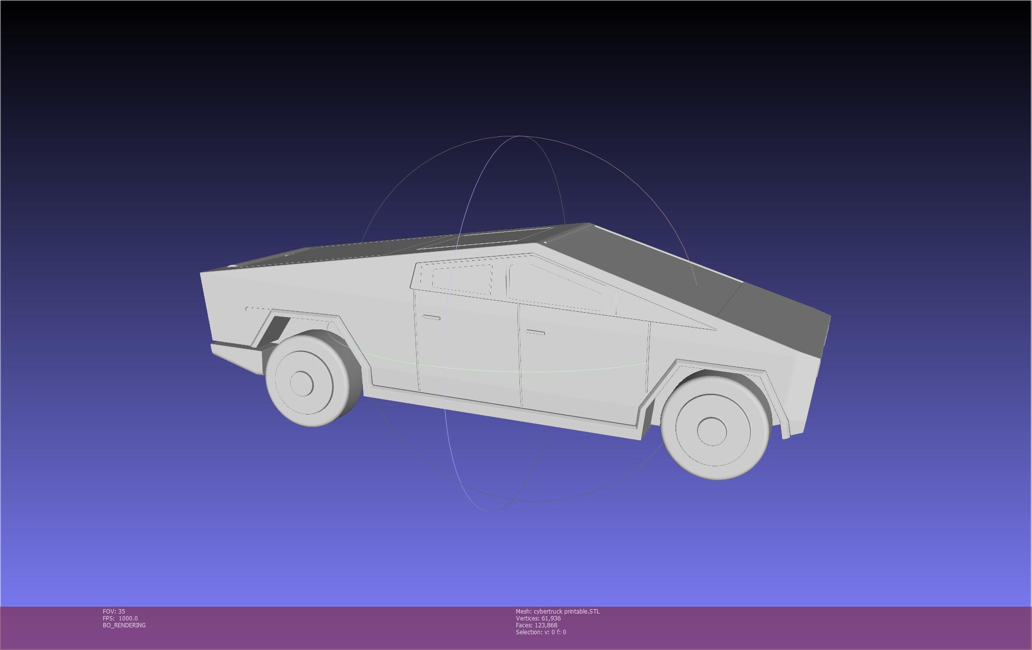 STL file Tesla Cybertruck Model And Shell 🐚 (OBJ, 3MF, DXF, and STEP ...