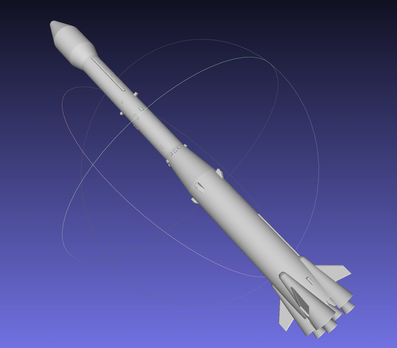 STL file Ariane 1 Rocket Model 🚀 (OBJ, 3MF, DXF, and STEP)・3D printable ...