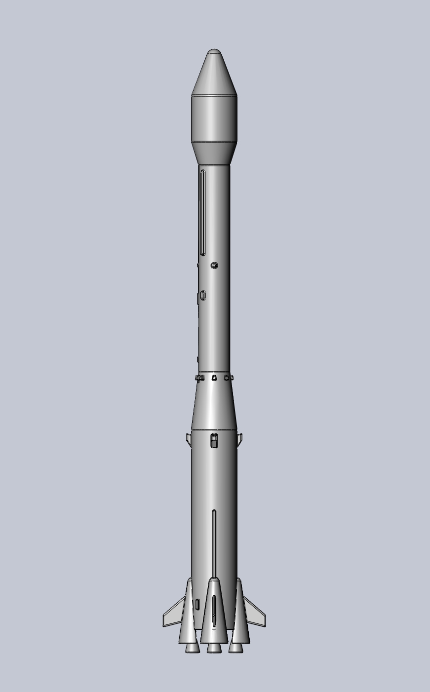 STL file Ariane 1 Rocket Model 🚀 (OBJ, 3MF, DXF, and STEP)・3D printable ...