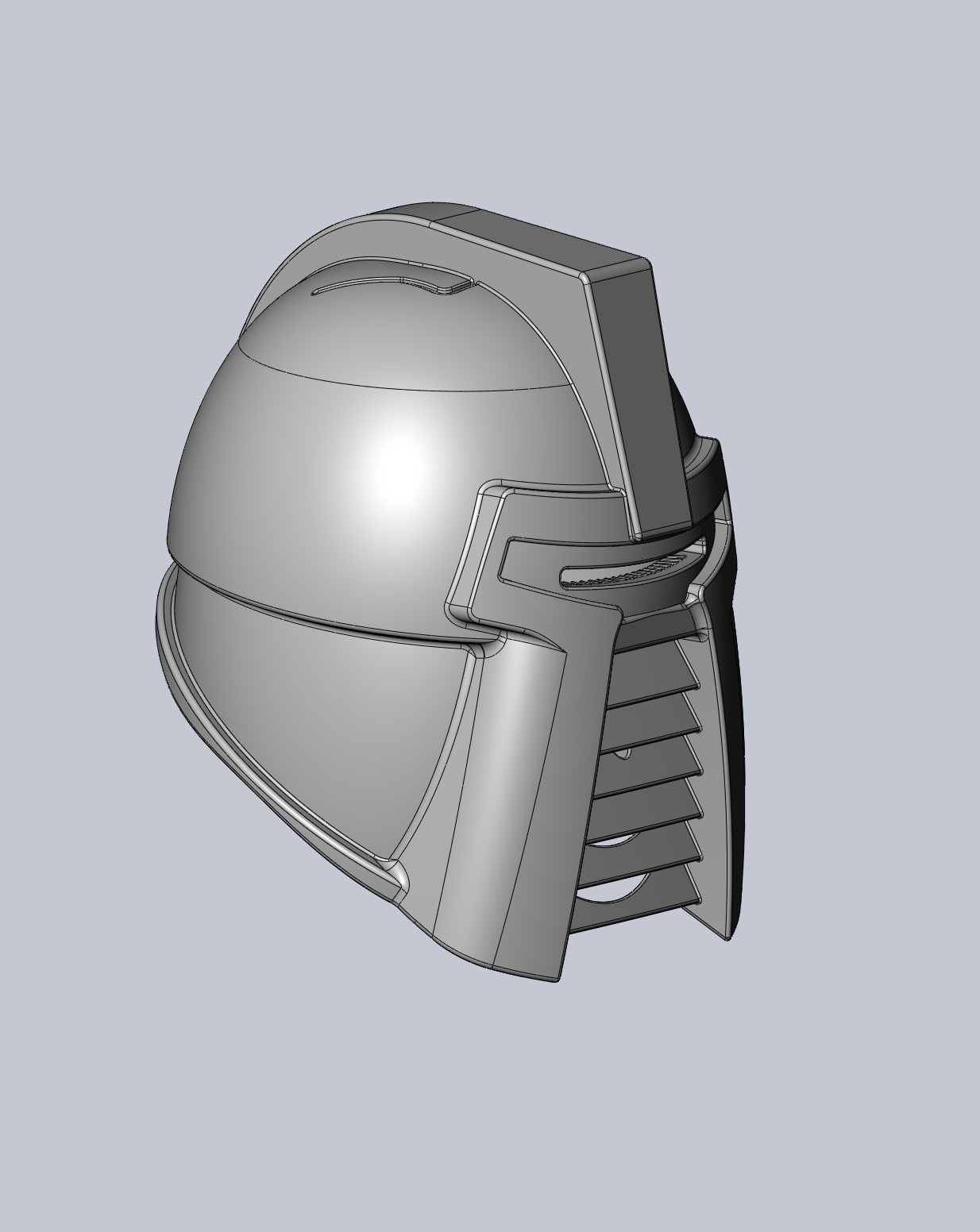 🪖 Battlestar Galactica Cylon Zylon Centurion Helmet・ STL File for 3D ...
