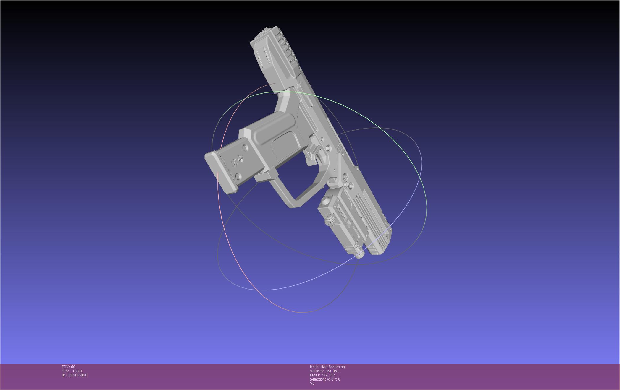 Файл STL Halo ODST Socom Pistol Базовая модель 😇 (OBJ, DXF и STEP)・3D ...