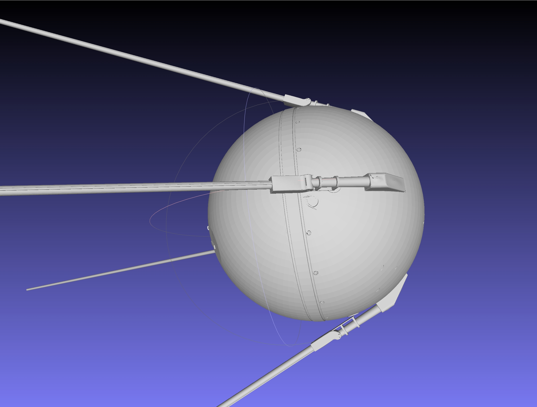 STL file Sputnik Satellite 3D-Printable Detailed Scale Model 🛰️・3D ...