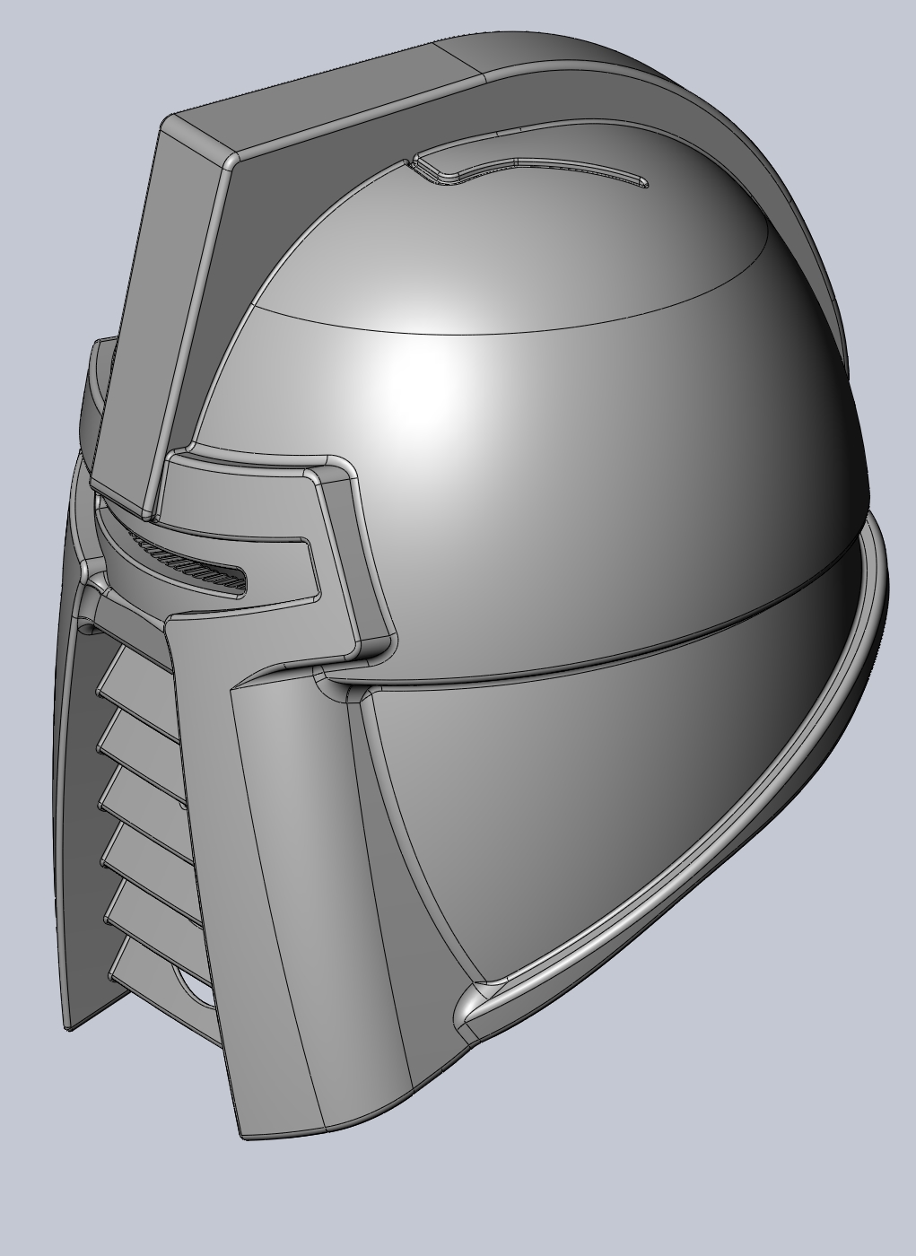 🪖 Battlestar Galactica Cylon Zylon Centurion Helmet・ STL File for 3D ...