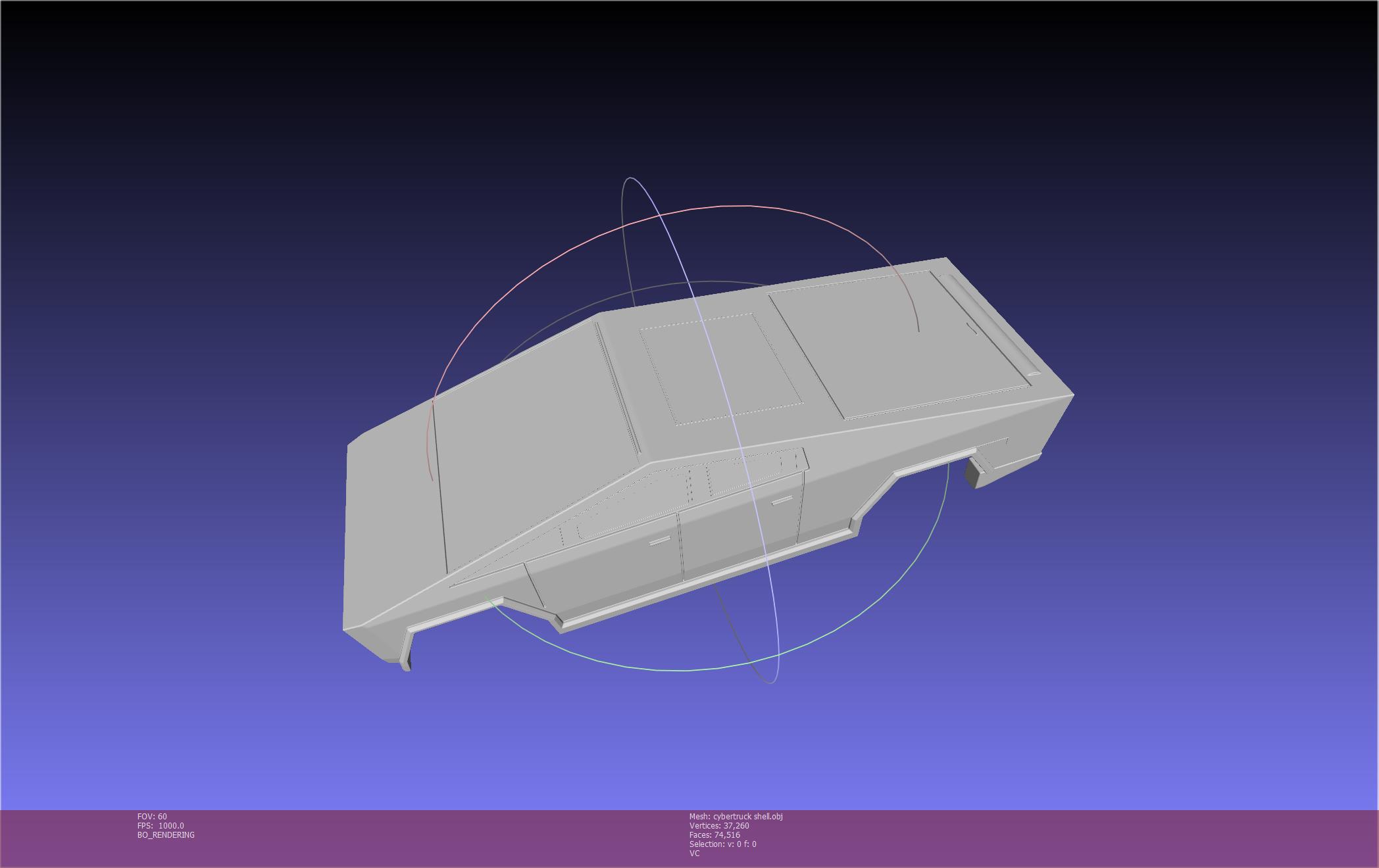 STL file Tesla Cybertruck Model And Shell 🐚 (OBJ, 3MF, DXF, and STEP ...
