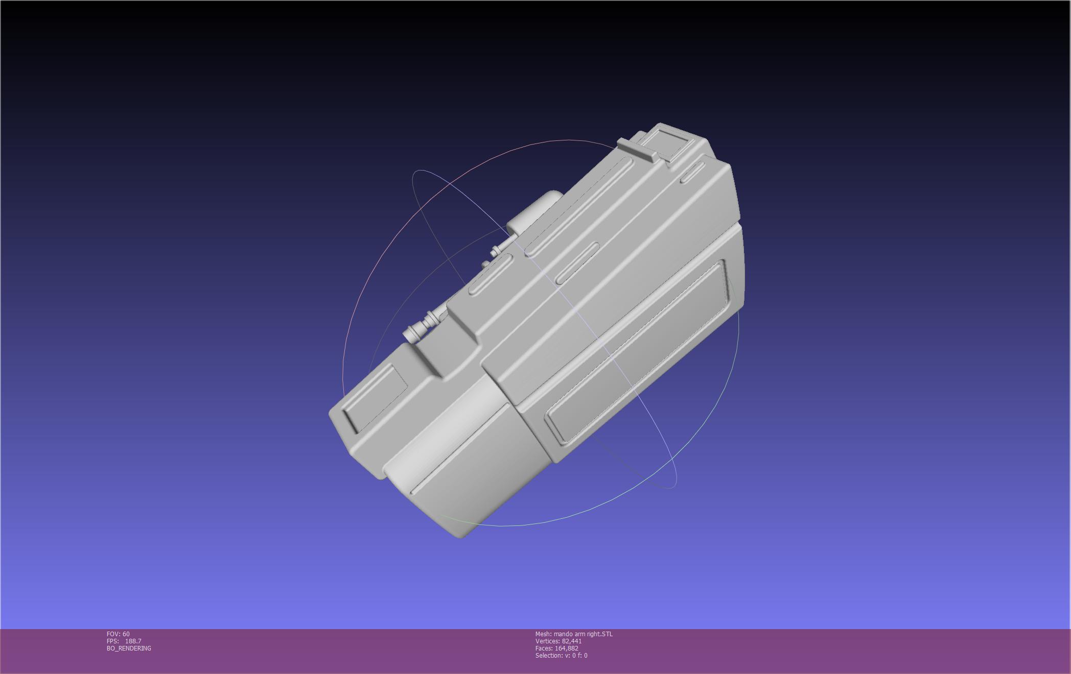 STL file Star Wars Mandalorian Beskar Armor Right Arm ⭐ (OBJ, 3MF, DXF ...