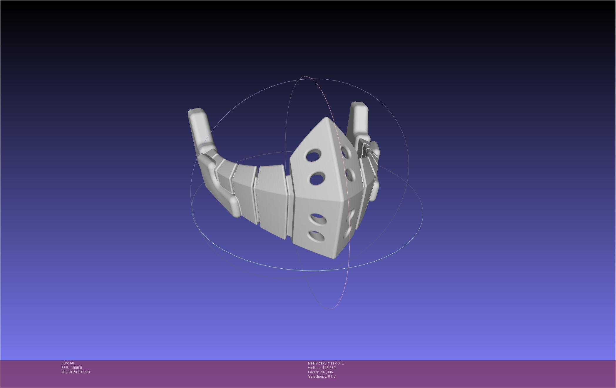 STL file My Hero Academia Deku Mask 🦸 (OBJ and STEP)・Template to ...