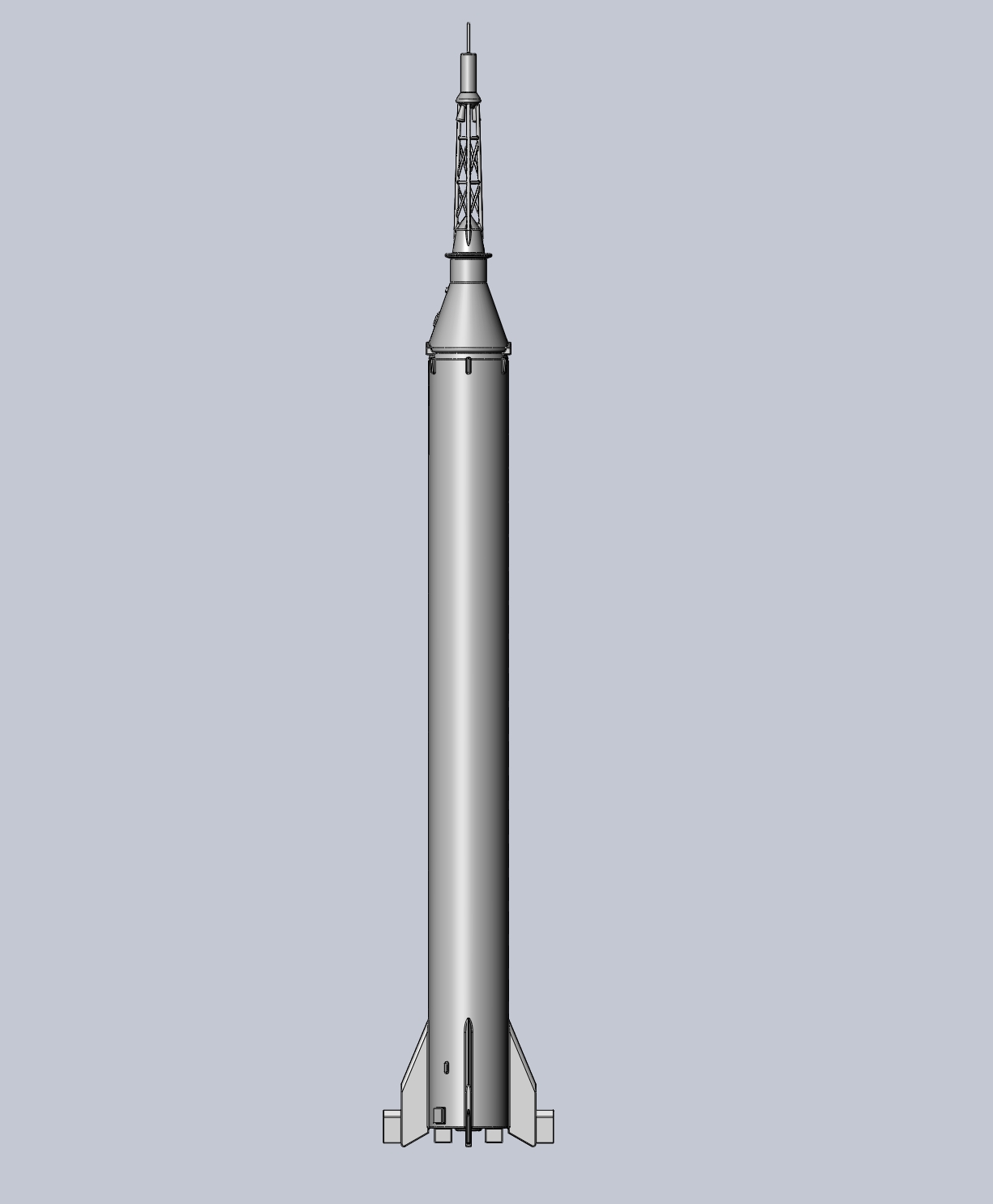 STL file Mercury-Redstone Rocket Printable Miniature 🚀 (OBJ, 3MF, DXF ...