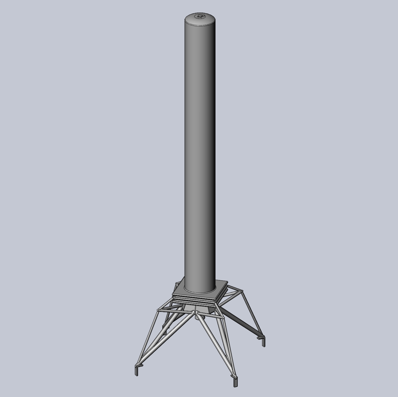 STL file Space X Grasshopper F9R Dev VTOL Test Rocket 🛰 (OBJ, DXF, and ...