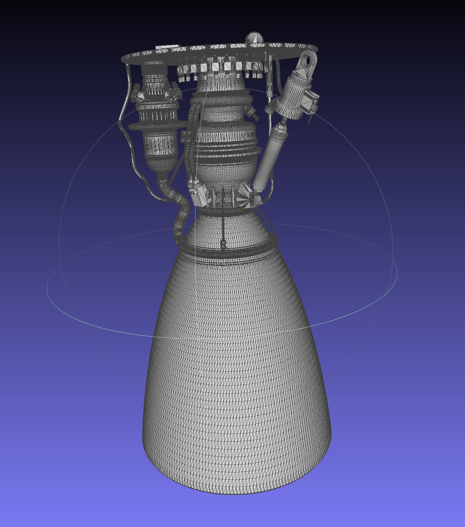 STL file Space-X Raptor BFR Engine Simplified Printable Model 🚀 (OBJ ...
