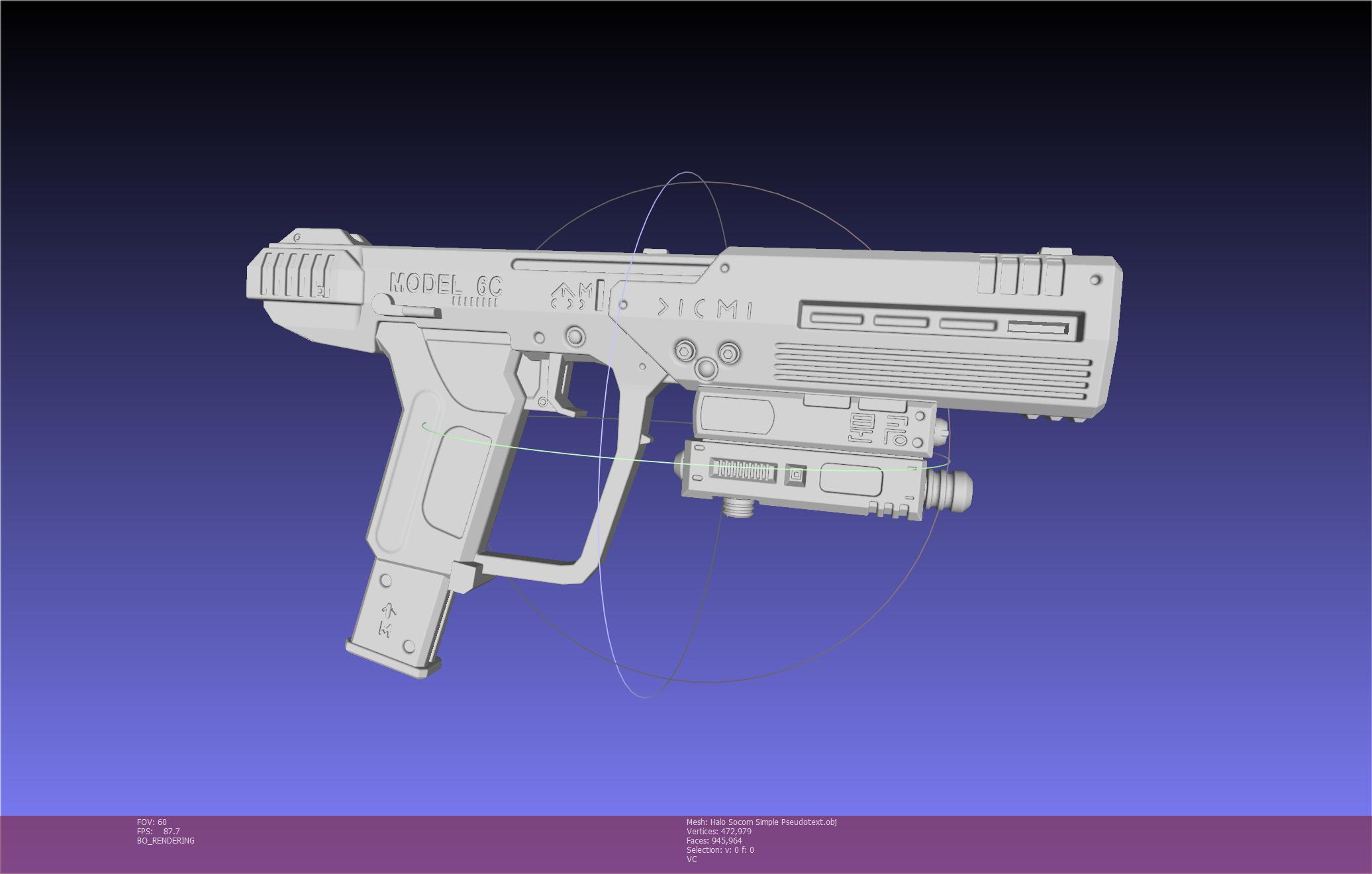 😇 Halo ODST Socom Pistol Basic Model・ STL File for 3D printing・Cults