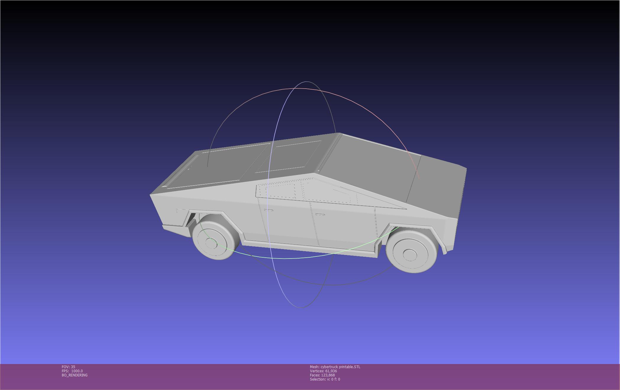 STL file Tesla Cybertruck Model And Shell 🐚 (OBJ, 3MF, DXF, and STEP ...