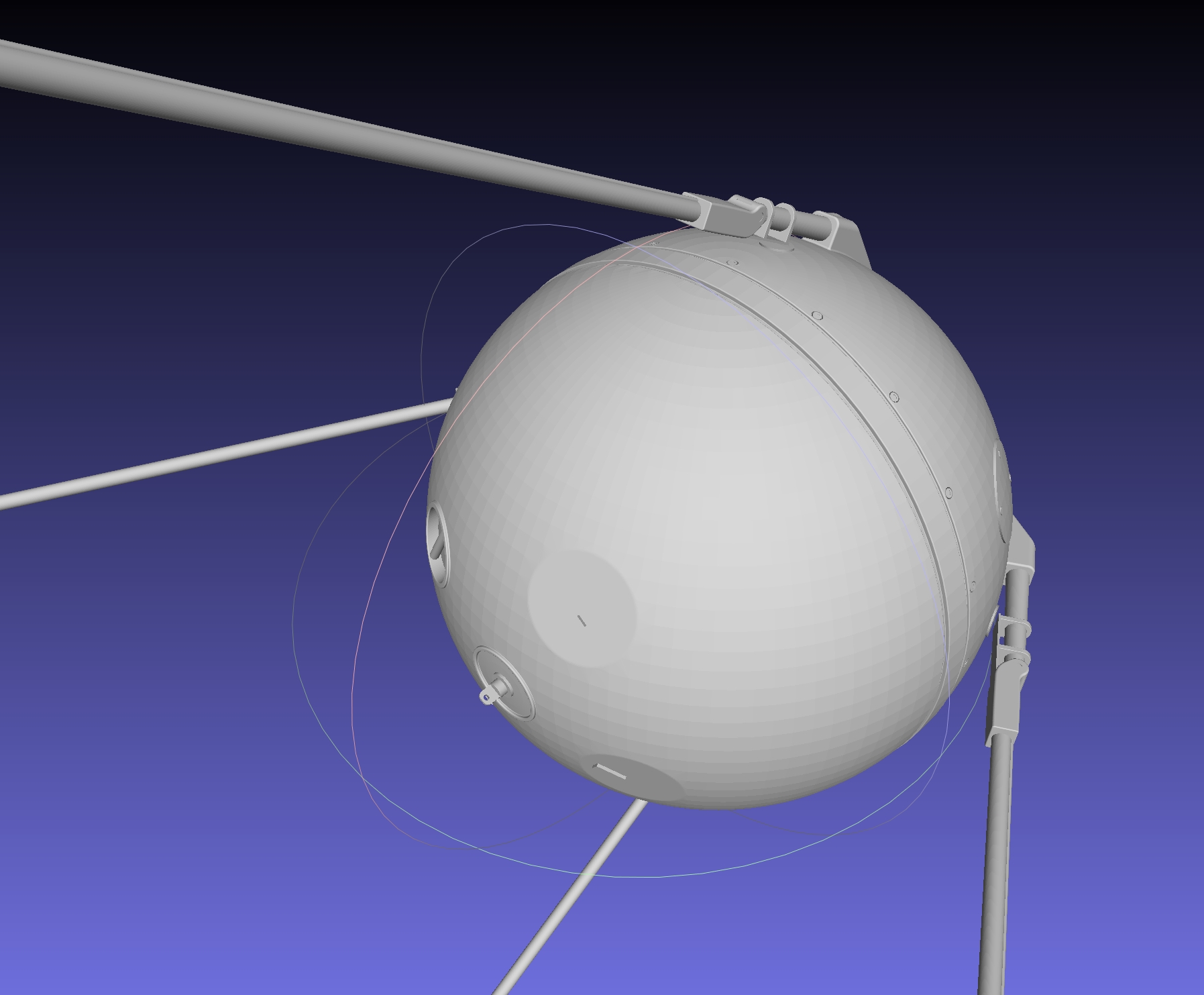 STL file Sputnik Satellite 3D-Printable Detailed Scale Model 🛰️ (OBJ ...