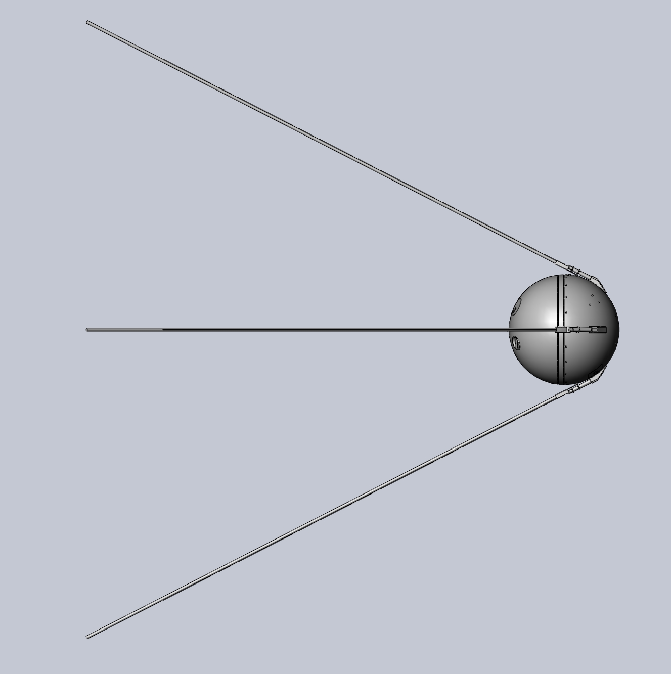 STL file Sputnik Satellite 3D-Printable Detailed Scale Model 🛰️・3D ...