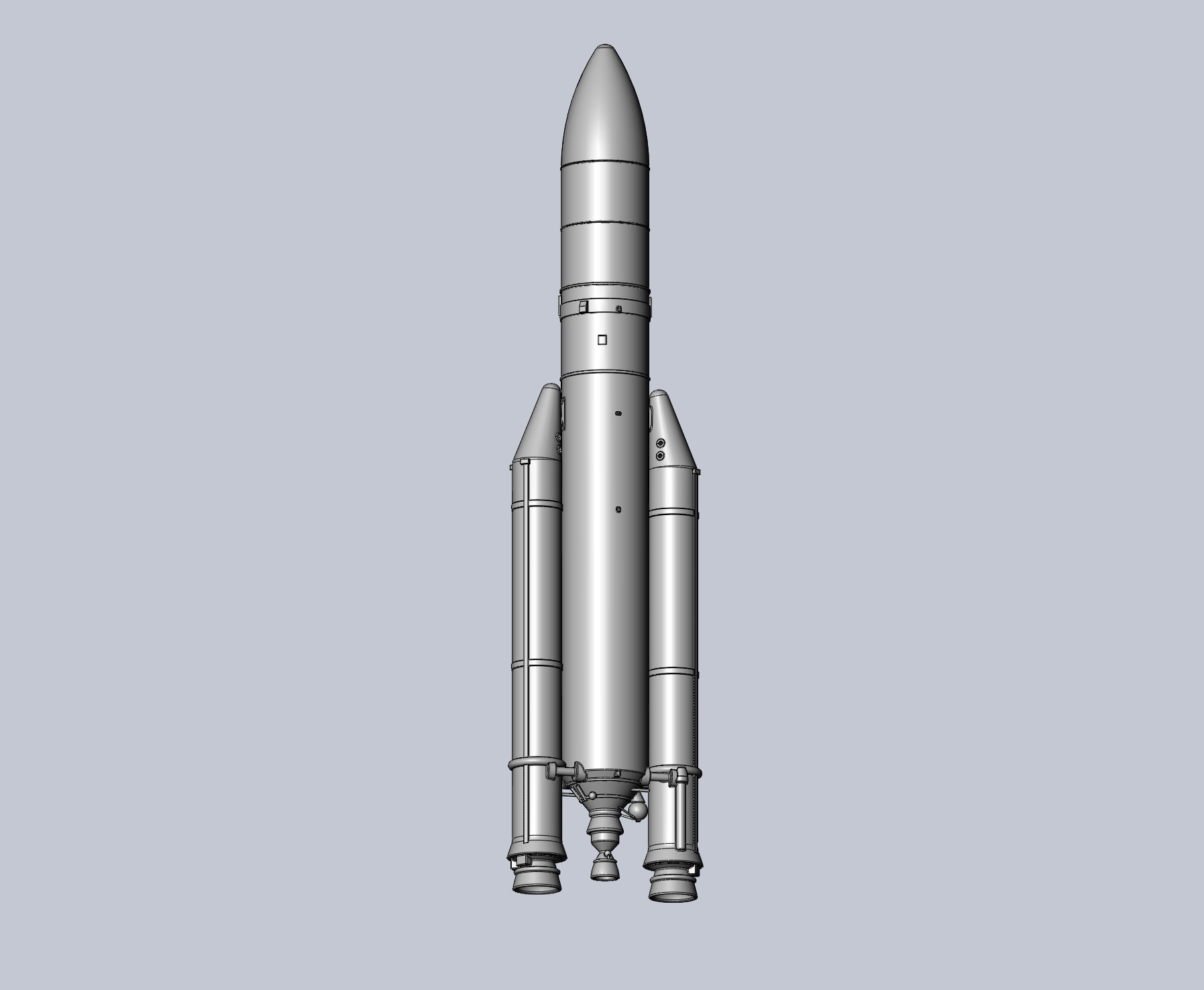 STL file Ariane 5 Rocket Printable Miniature 🚀 (OBJ, 3MF, DXF, and STEP ...
