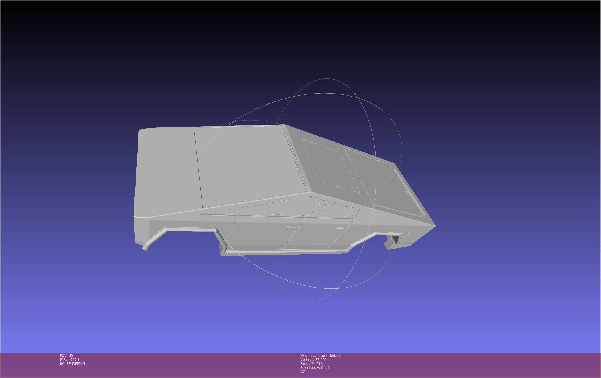STL file Tesla Cybertruck Model And Shell 🐚 (OBJ, 3MF, DXF, and STEP ...