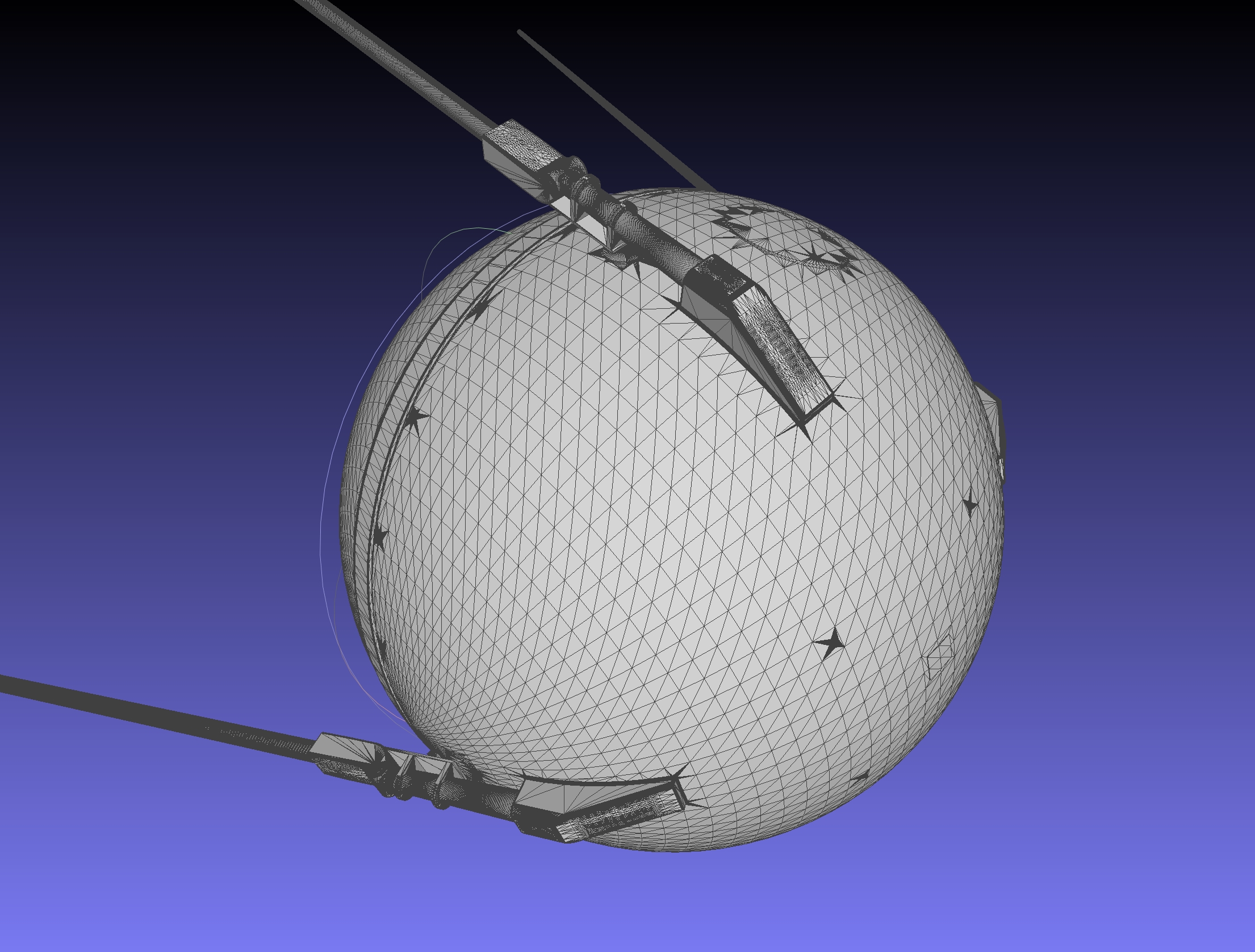 STL file Sputnik Satellite 3D-Printable Detailed Scale Model 🛰️ (OBJ ...