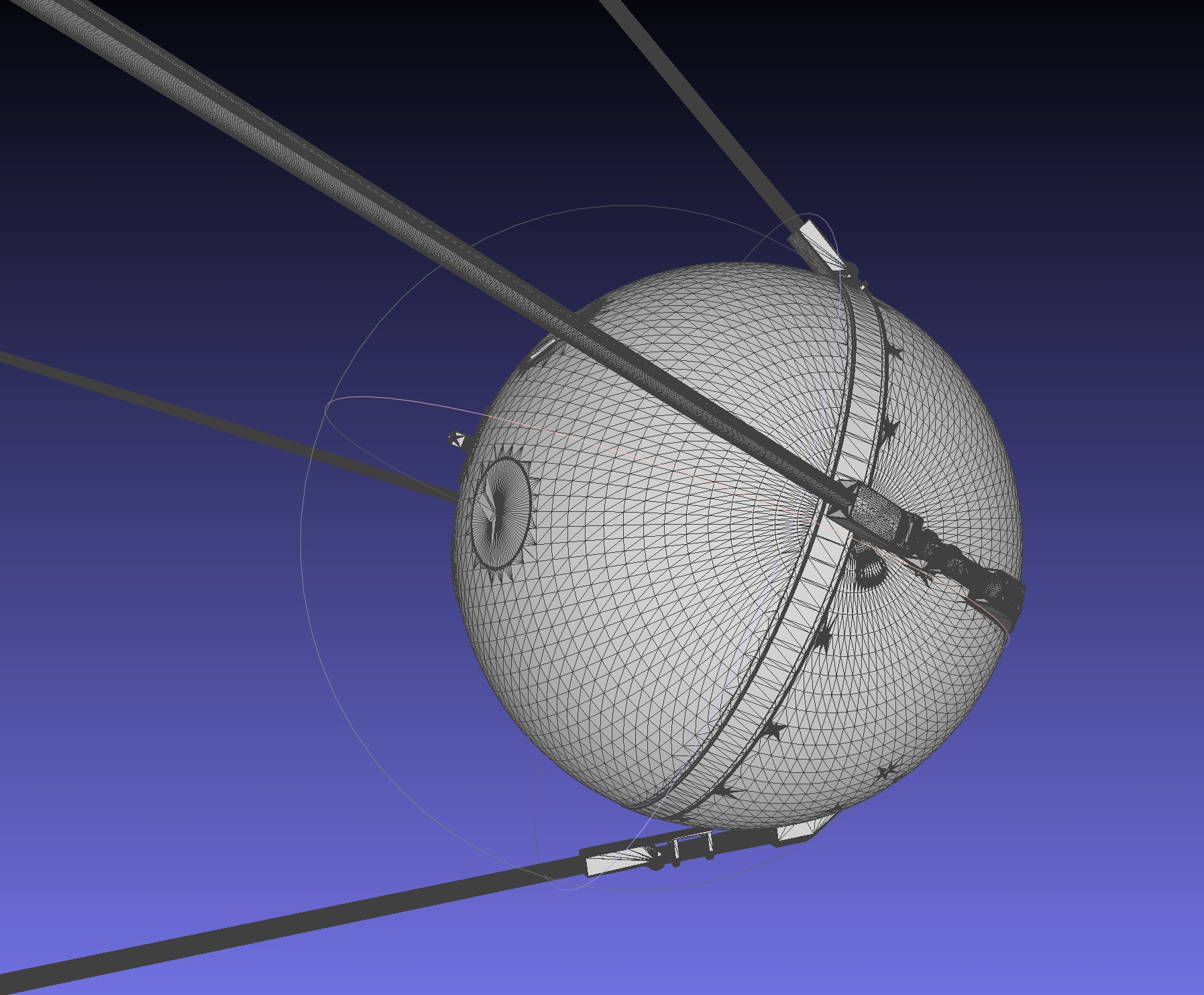 STL file Sputnik Satellite 3D-Printable Detailed Scale Model 🛰️ (OBJ ...