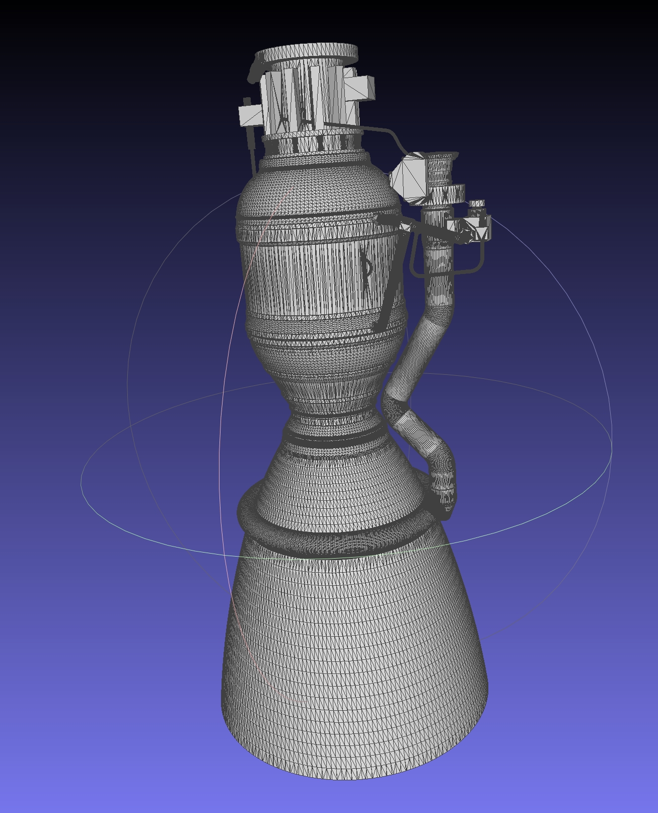STL file Space-X Merlin 1D Rocket Engine Printable Desk 🚀 (OBJ)・3D ...