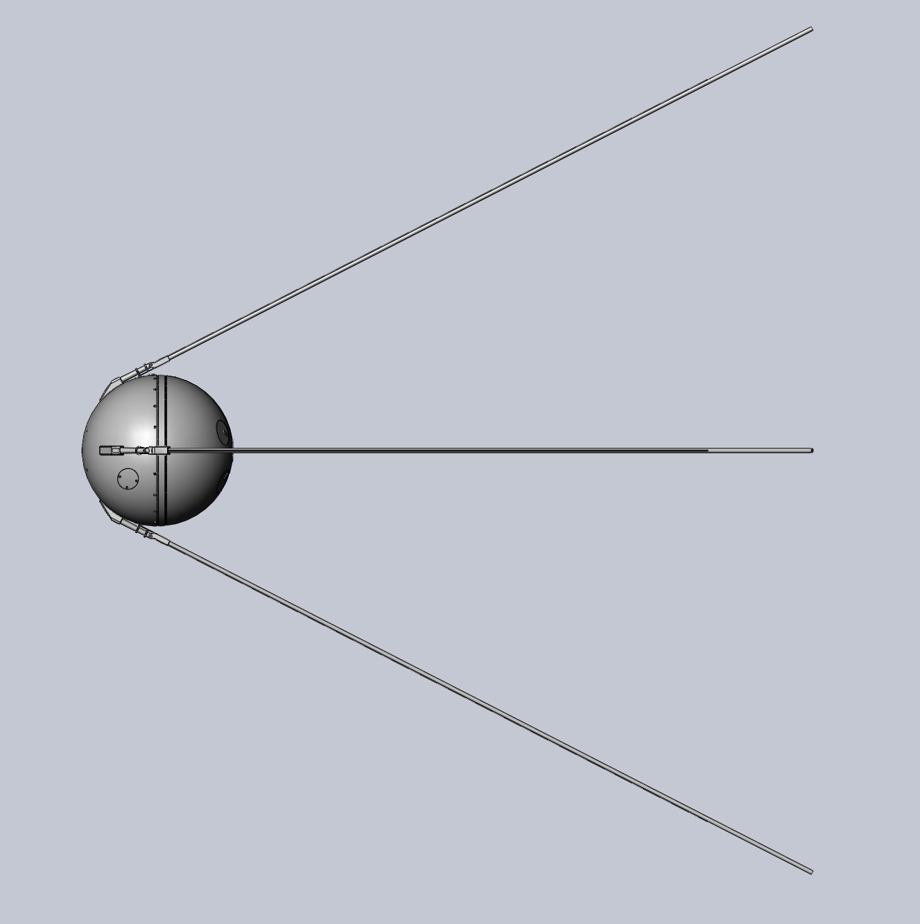 STL file Sputnik Satellite 3D-Printable Detailed Scale Model 🛰️・3D ...