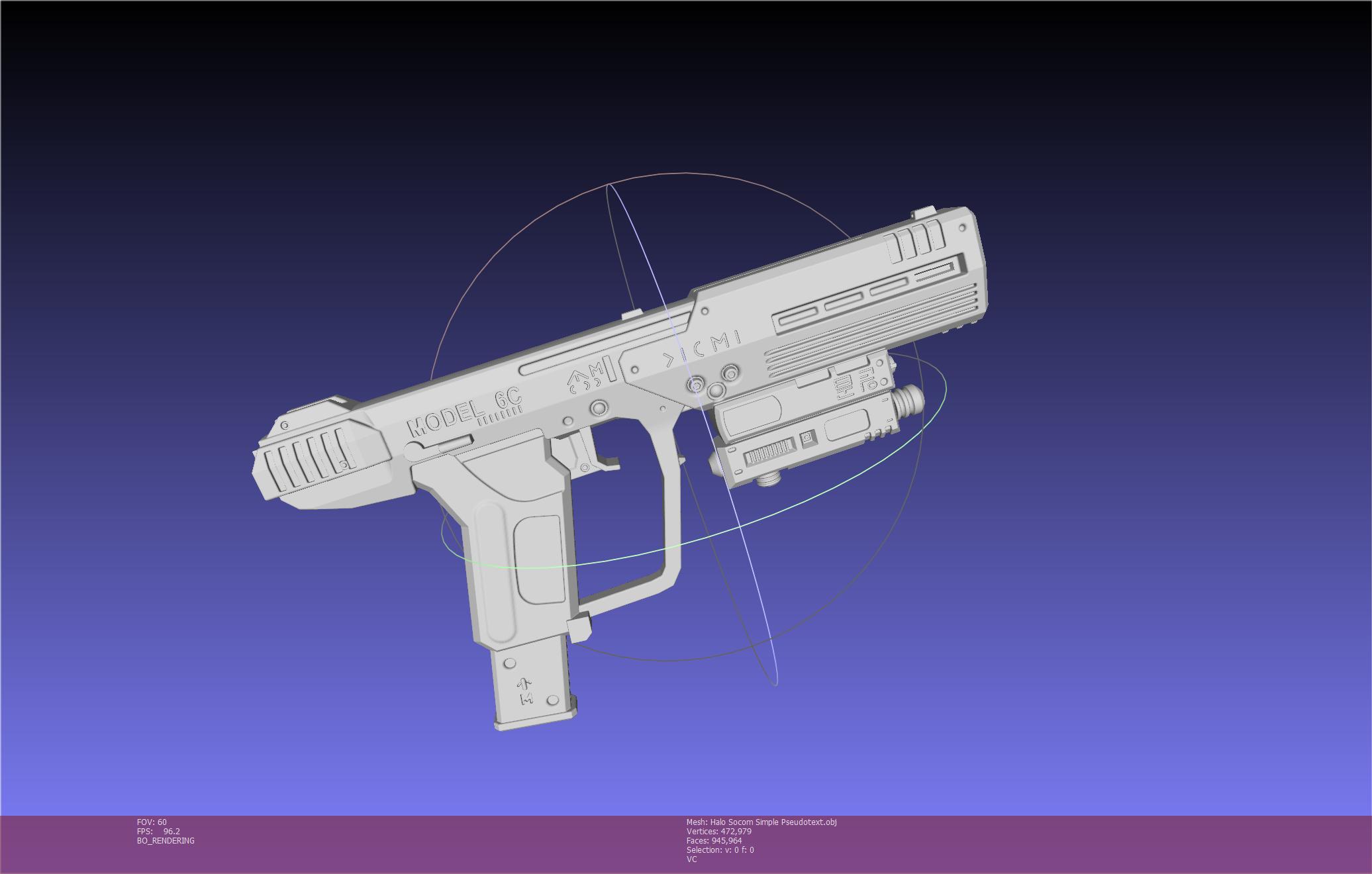 😇 Halo ODST Socom Pistol Basic Model・ STL File for 3D printing・Cults