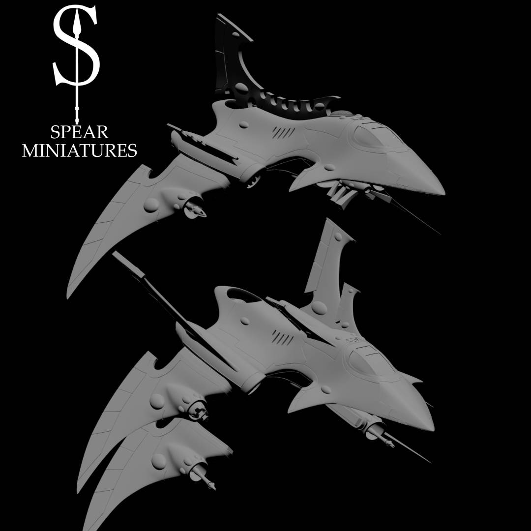 🛰 Space Elf Nightshade Stealthfighter + Scarlet・ STL File for 3D ...