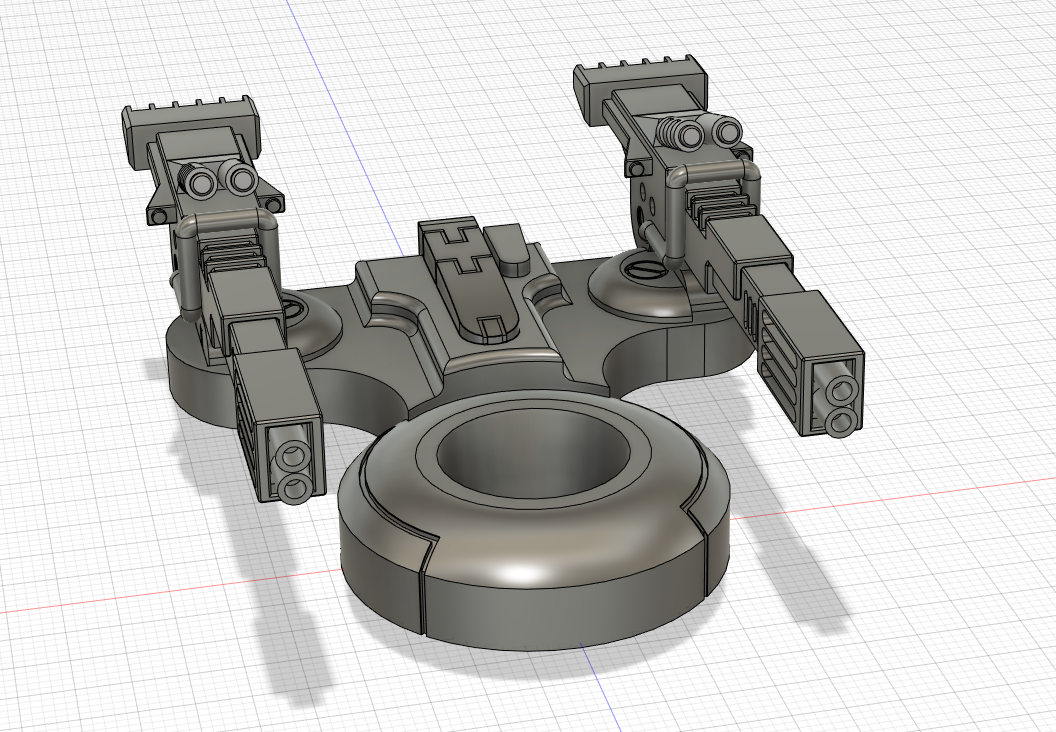 🎲 Tau Hammerhead light Turret・ STL File for ・Cults