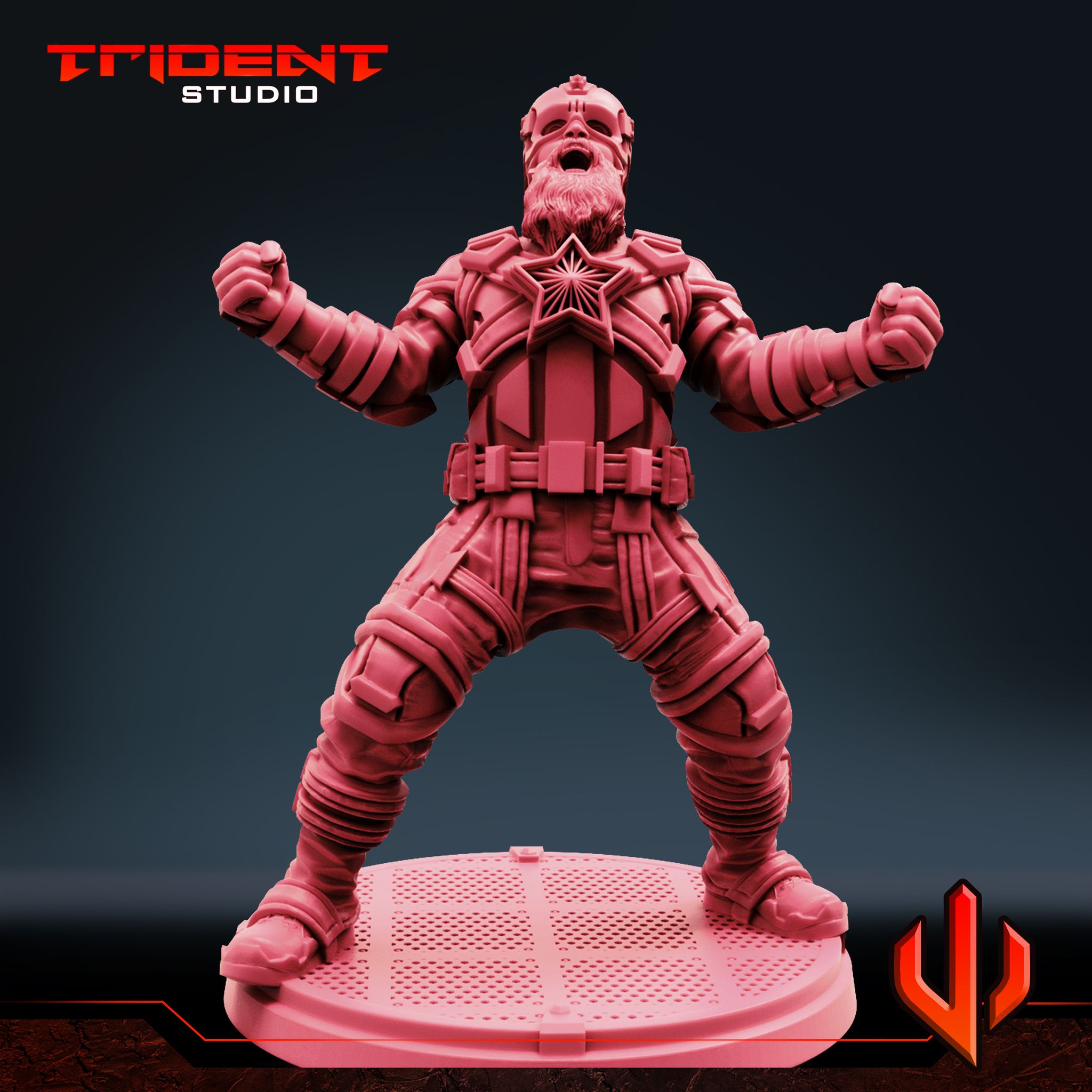 🛡️ RED GUARDIAN NO SHIELD・ 3D File for 3D printing・Cults