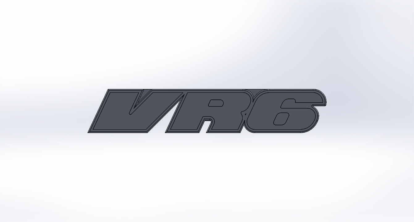 Archivo STL VW Volkswagen Corrado facelift insignia emblema VR6 🚗 ・Plan ...