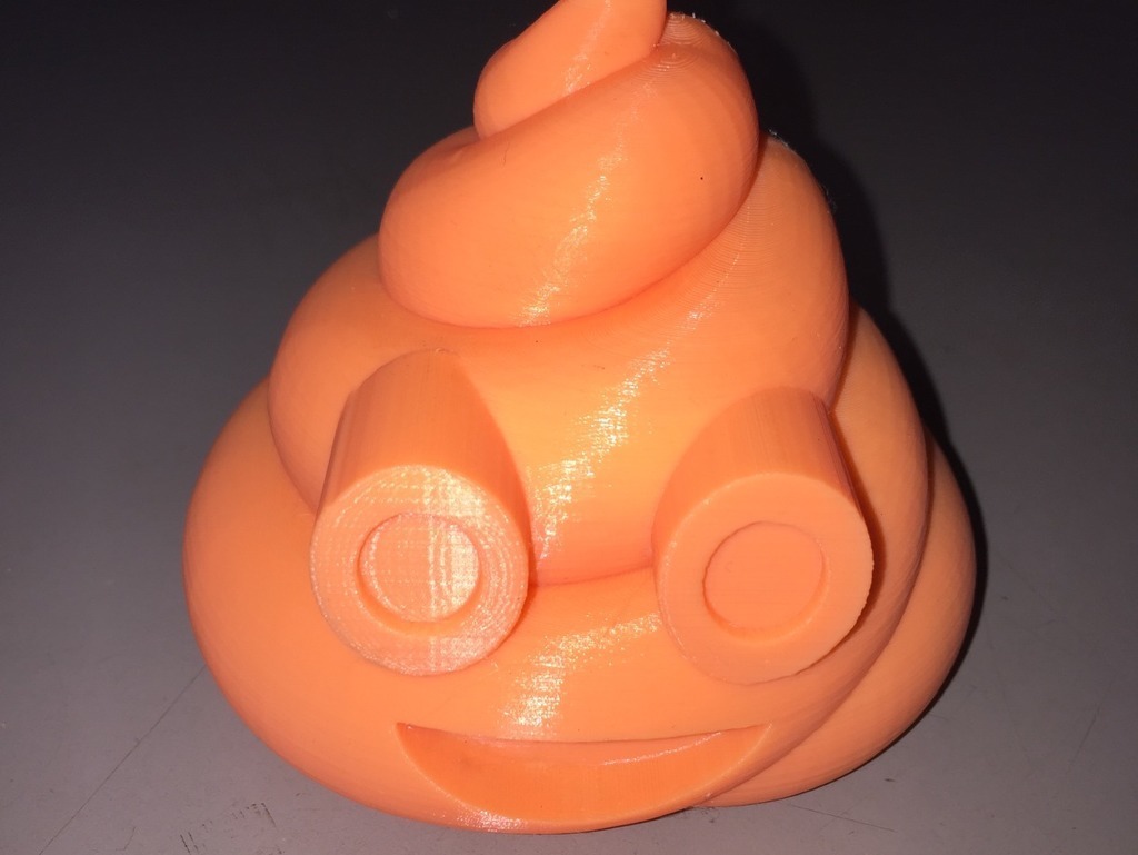 3D printable Pile of Poo Emoji (U+1F4A9)・Cults
