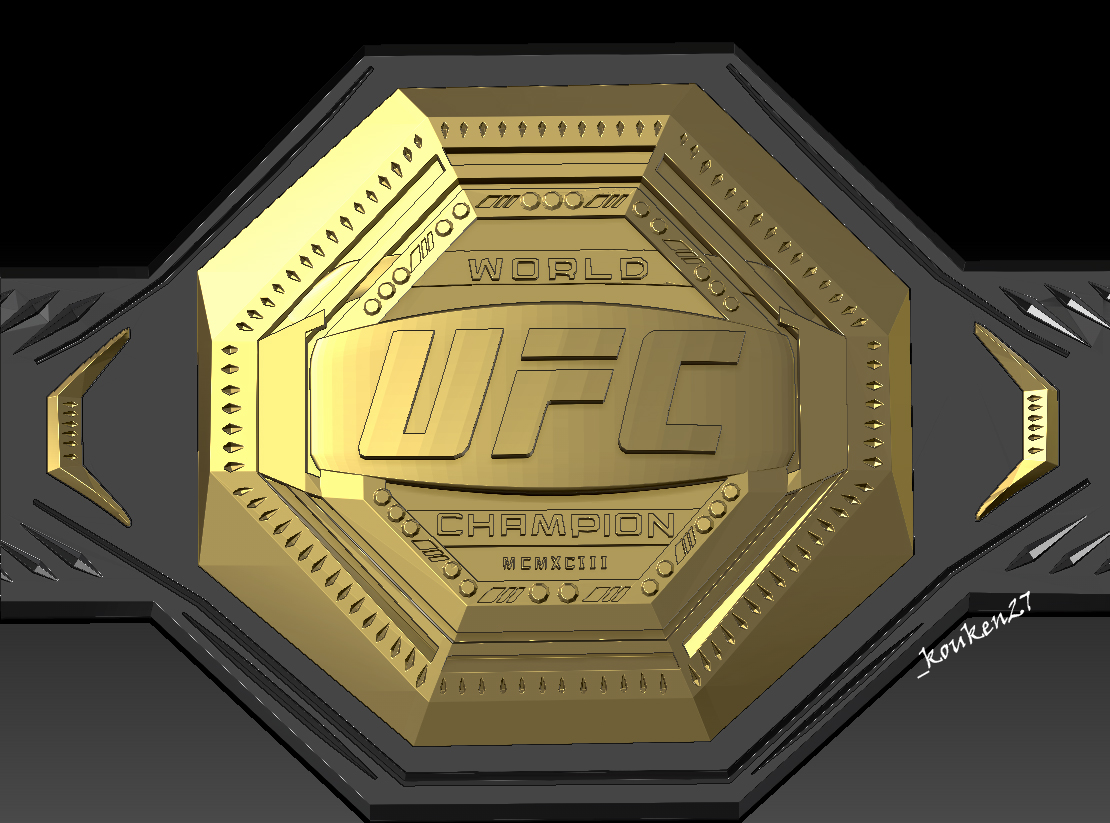 STL file UFC Belt 🎨 ・3D printable model to download・Cults