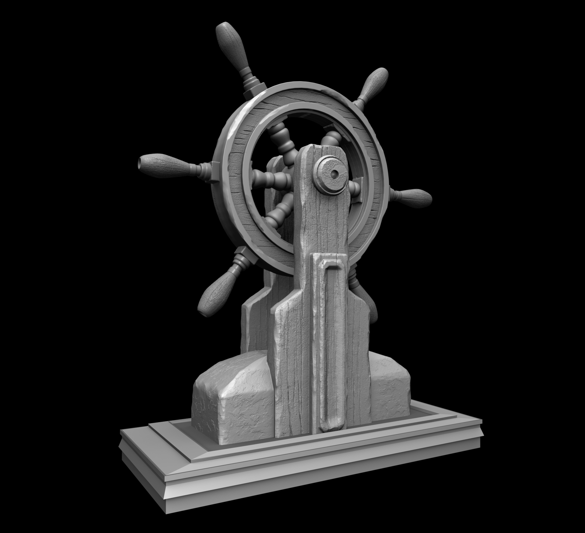 Archivo STL Timón de barco 🚢 (OBJ)・Objeto imprimible en 3D para ...