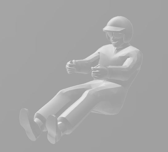 STL file Dragster racing driver height 100 mm 💯 ・3D printing template ...