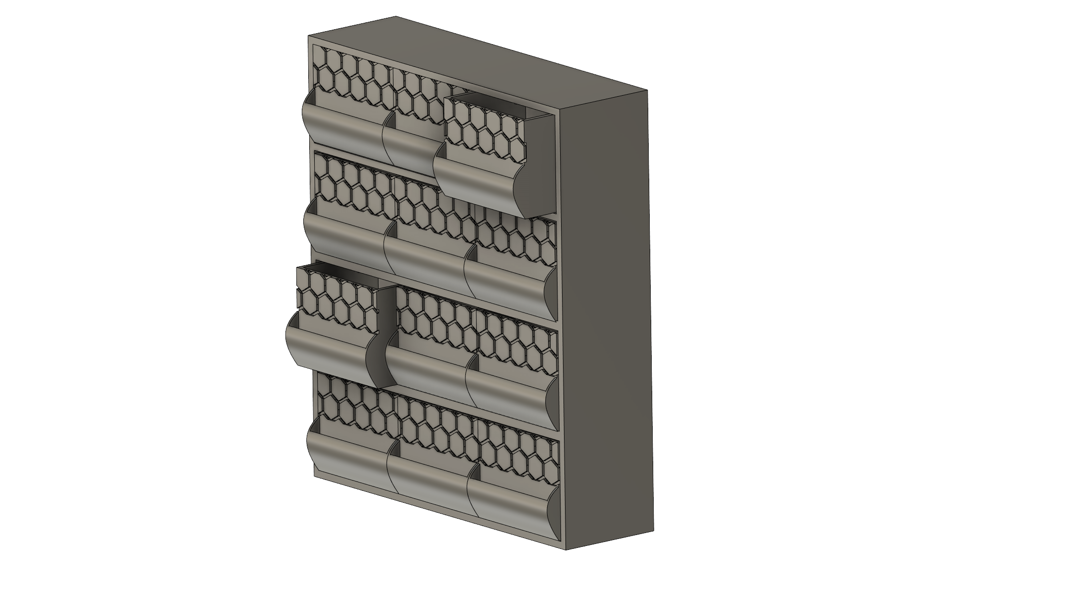 STL file Storage unit with lockers 🪑 ・3D printer design to download・Cults