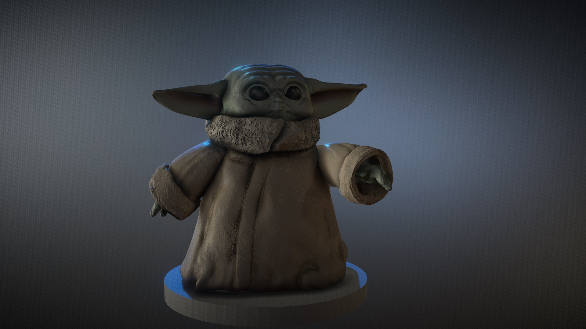 Grogu model・Archivo 3D para ・Cults