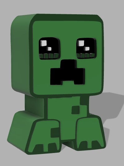 🖊️ Creeper Minecraft pen holder・Free STL File for ・Cults
