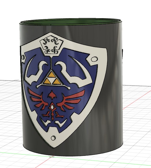 Archivo STL gratis Taza y bote de lápices de Zelda 👽・Modelo imprimible ...