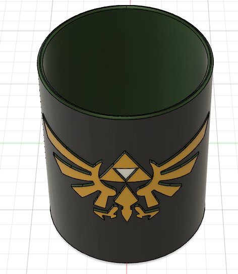 Archivo STL gratis Taza y bote de lápices de Zelda 👽・Modelo imprimible ...