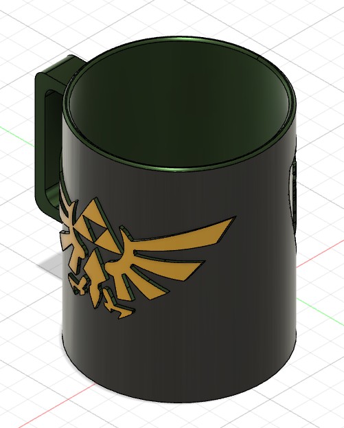 Archivo STL gratis Taza y bote de lápices de Zelda 👽・Modelo imprimible ...
