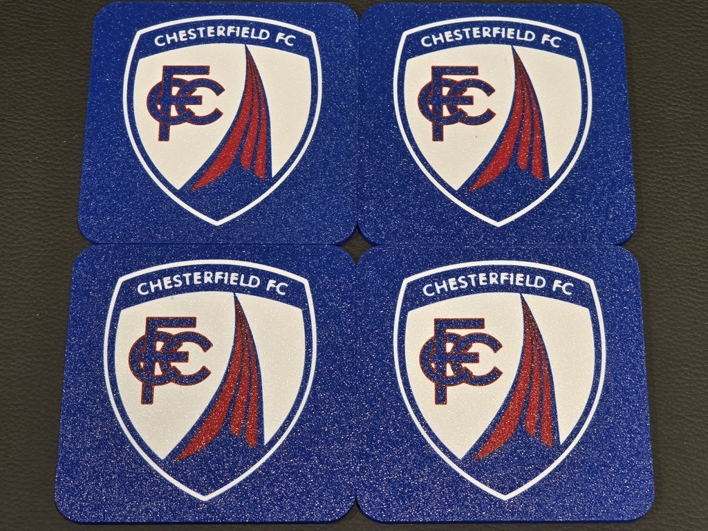 Free 3D file Chesterfield FC Football Coaster 🏈 ・3D print object to ...