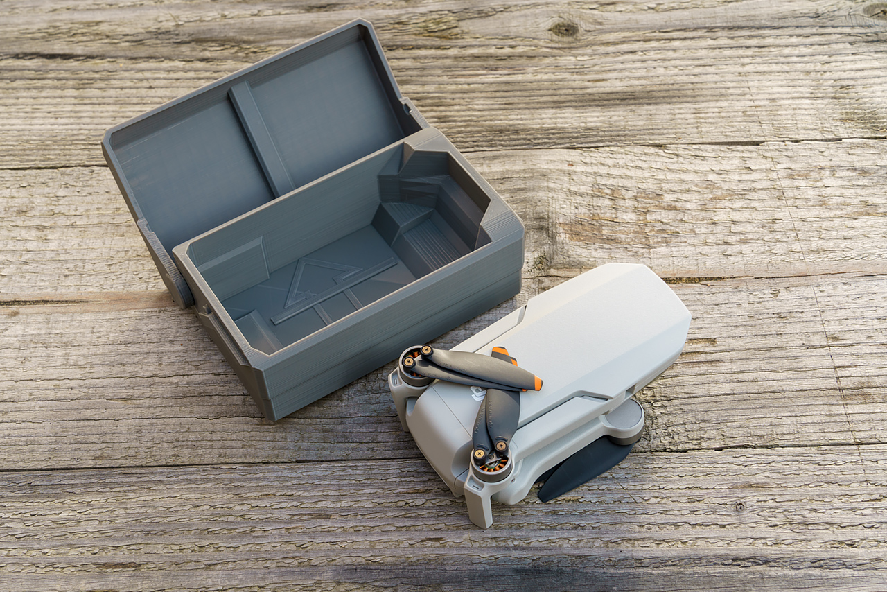 🐚 DJI Mini 2 (Mini; Mini SE) Drone Case Print In Place・ STL File for ・Cults