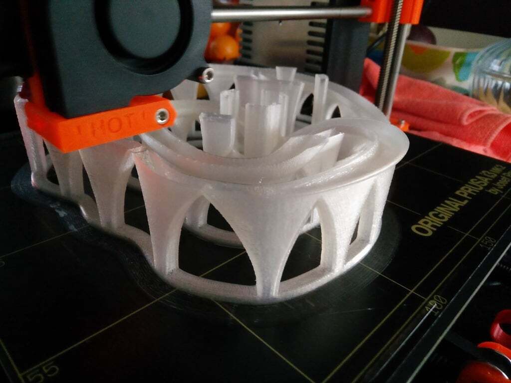 3D printing The Cyclone: triple lift, triple track marble machine・Cults
