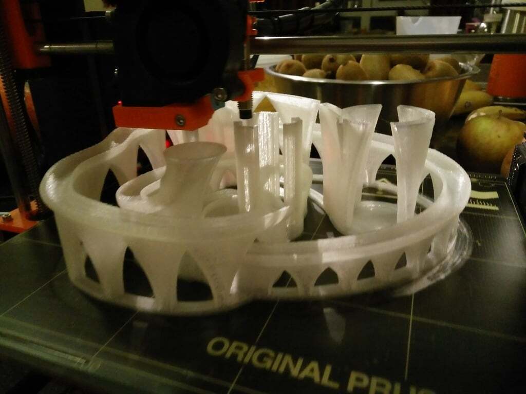 3D printing The Cyclone: triple lift, triple track marble machine・Cults
