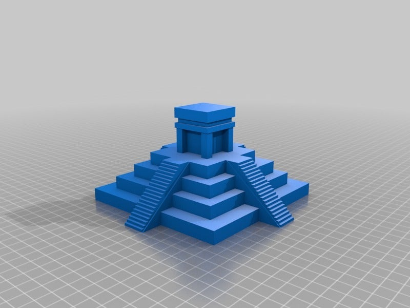 🏛️ Aztec Pyramid・Free STL File for ・Cults