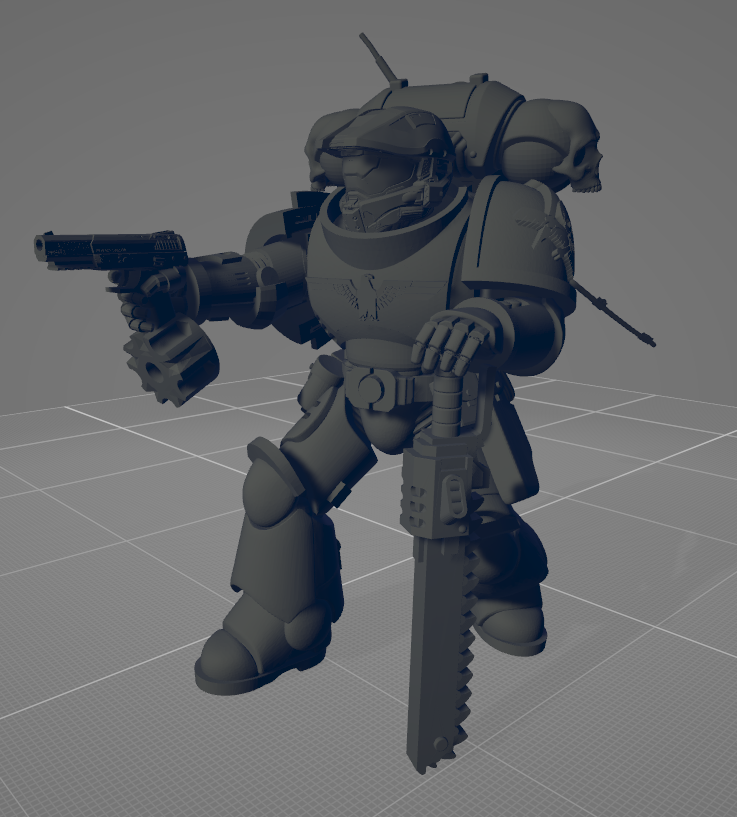 🎲 Cursed Chief with expensive bolter・Free 3D File for ・Cults