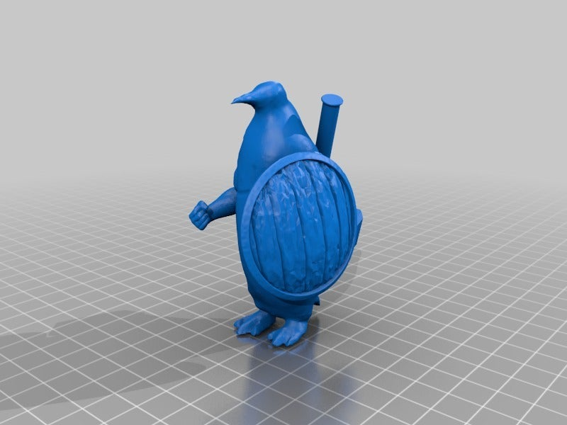 🐧 Aarakocra Penguin Variant D&D Mini・Free STL File for ・Cults