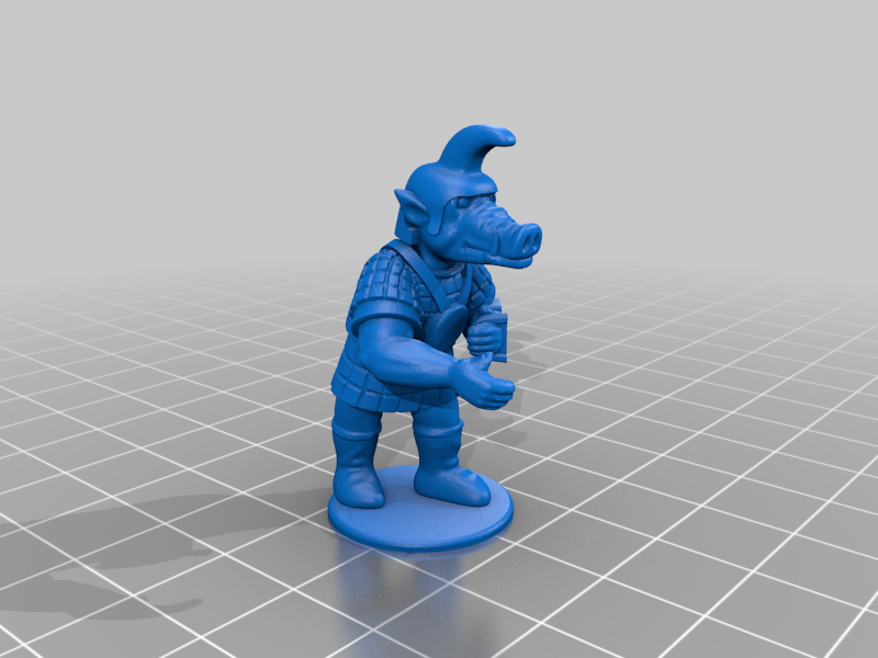 🗿 Pig-Faced Orc・Free STL File for ・Cults
