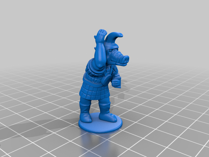 🗿 Pig-Faced Orc・Free STL File for ・Cults