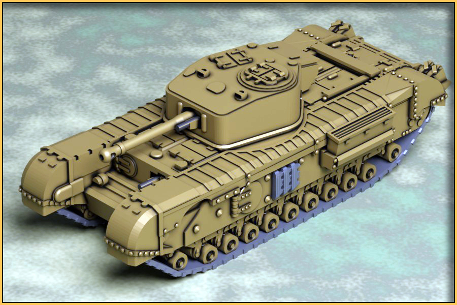 Free 3D file Churchill VII (1:100) 🪖 ・Model to download and 3D print・Cults