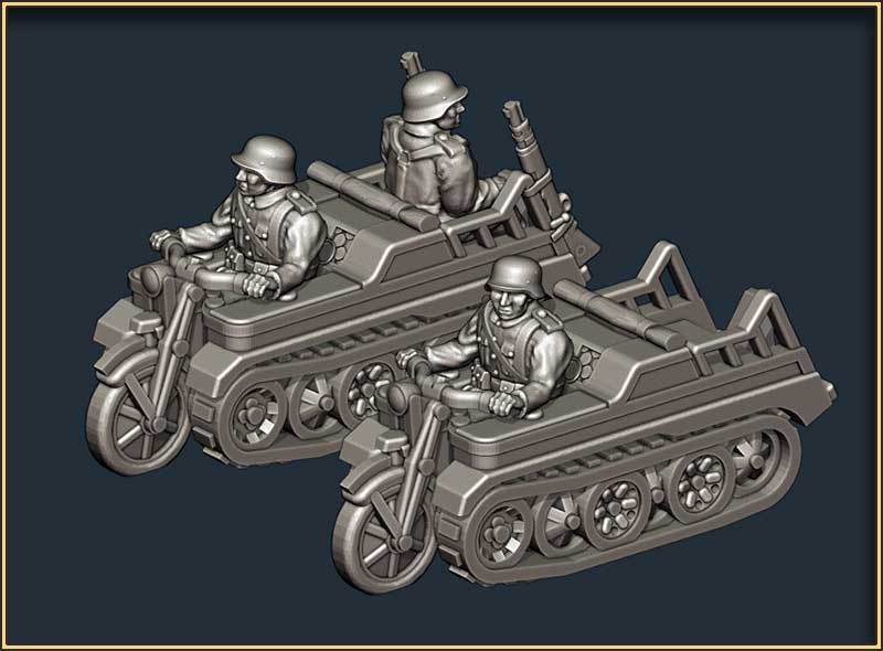 🎲 Kettenkrad (15mm)・Free STL File for ・Cults