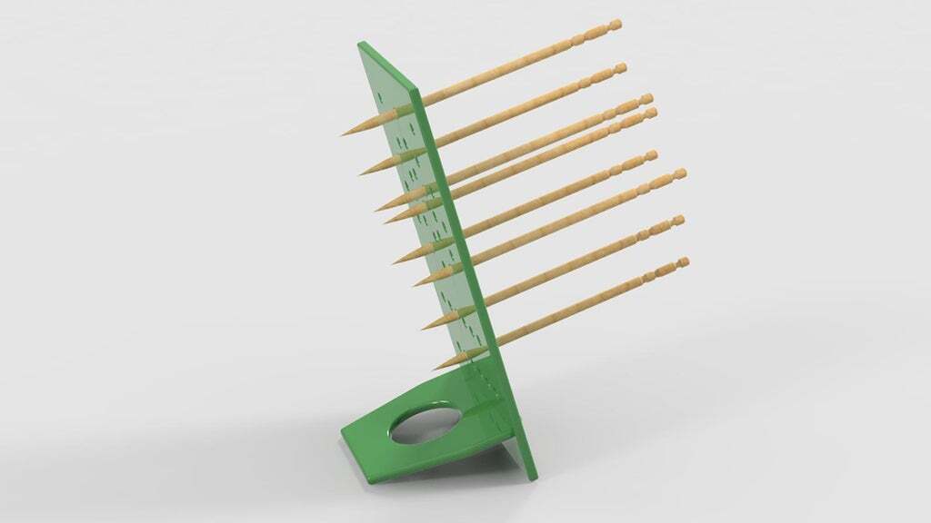 Бесплатный STL файл Toothpick Darts Stand 🦷 ・Идея 3D-печати для ...